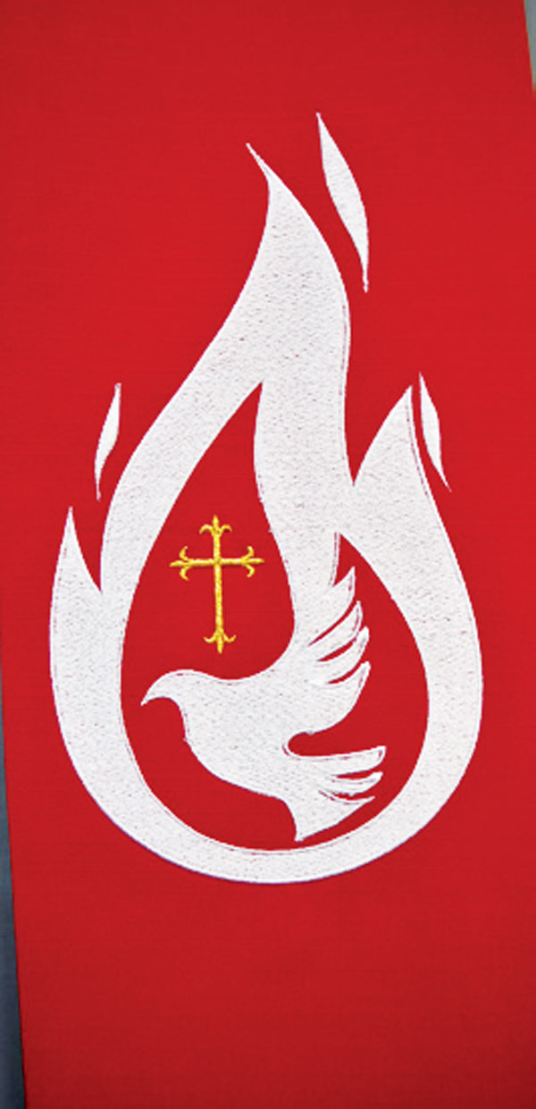 Holy Spirit Overlay Stole.789-Stole. Tonini Church Supply