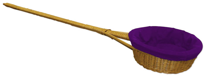 Regular Handle Offering Basket. 86-0515 Tonini Church Supply