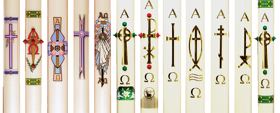 Canister Style Paschal Candle Shell. 79-6007-X. Tonini Church Supply